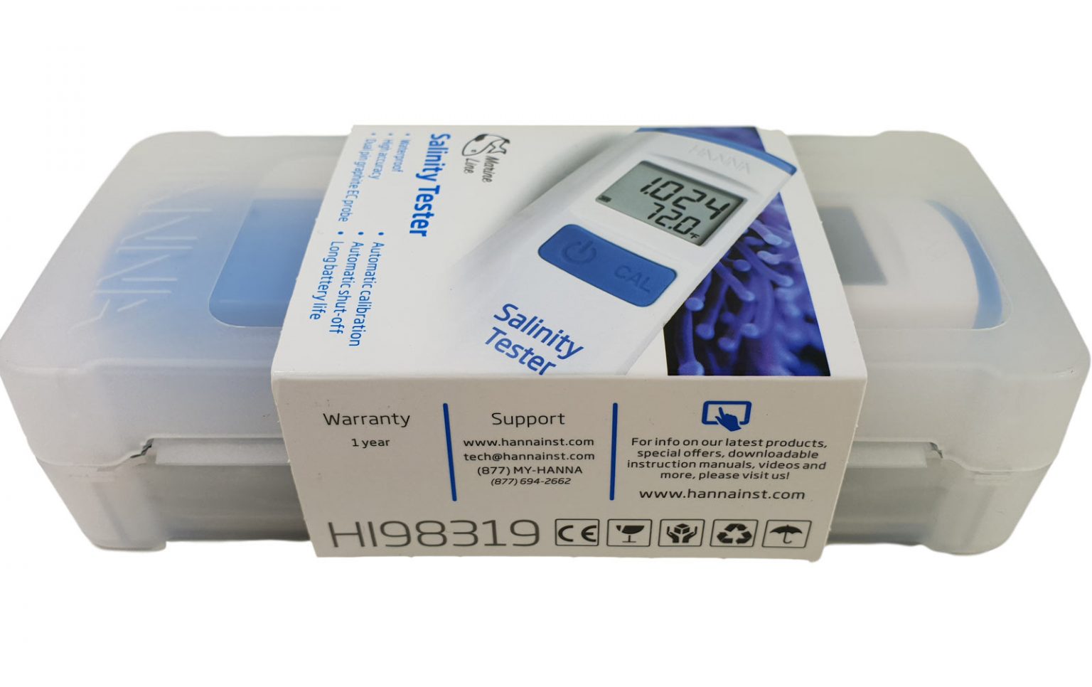 Hanna HI98319 Waterproof Salinity Tester - Brussels Aquariums